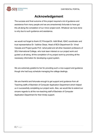 bca project for application and final project | PDF