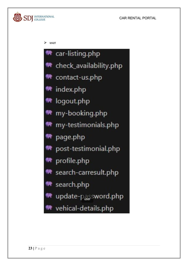 bca project for application and final project | PDF