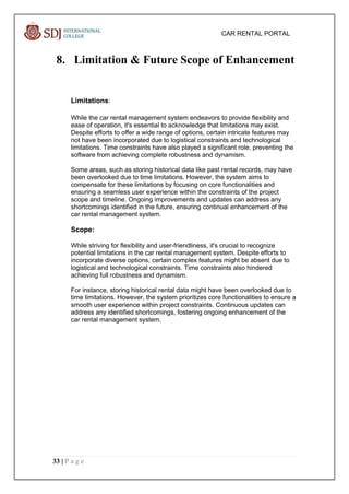 bca project for application and final project | PDF