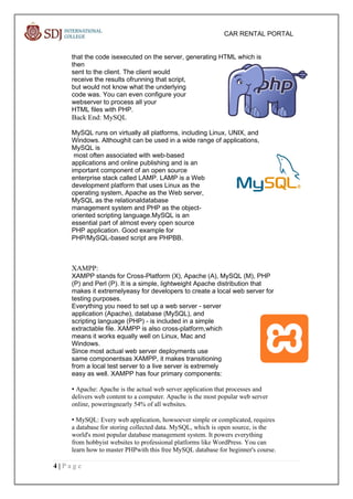 bca project for application and final project | PDF