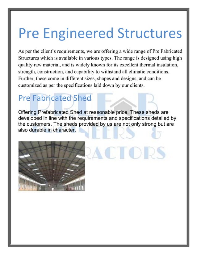 Prefab company profile nw | PDF