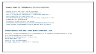 PREFABRICATED CONSTRUCTION REPORT (BUILDING CONSTRUCTION) | PDF