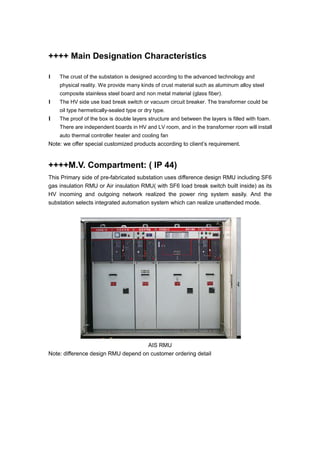 Prefabricated compact transformer | PDF