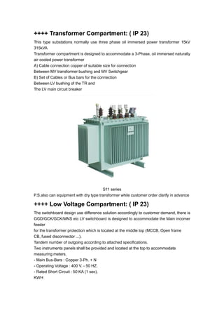 Prefabricated compact transformer | PDF