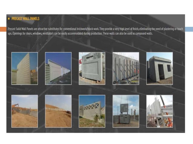 Prefabricated components | PPTX | Civil Engineering Industry | Industries
