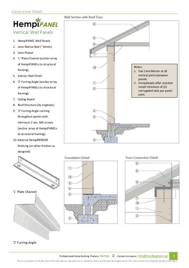 Prefabricated hempcrete specification and installation manual 2015