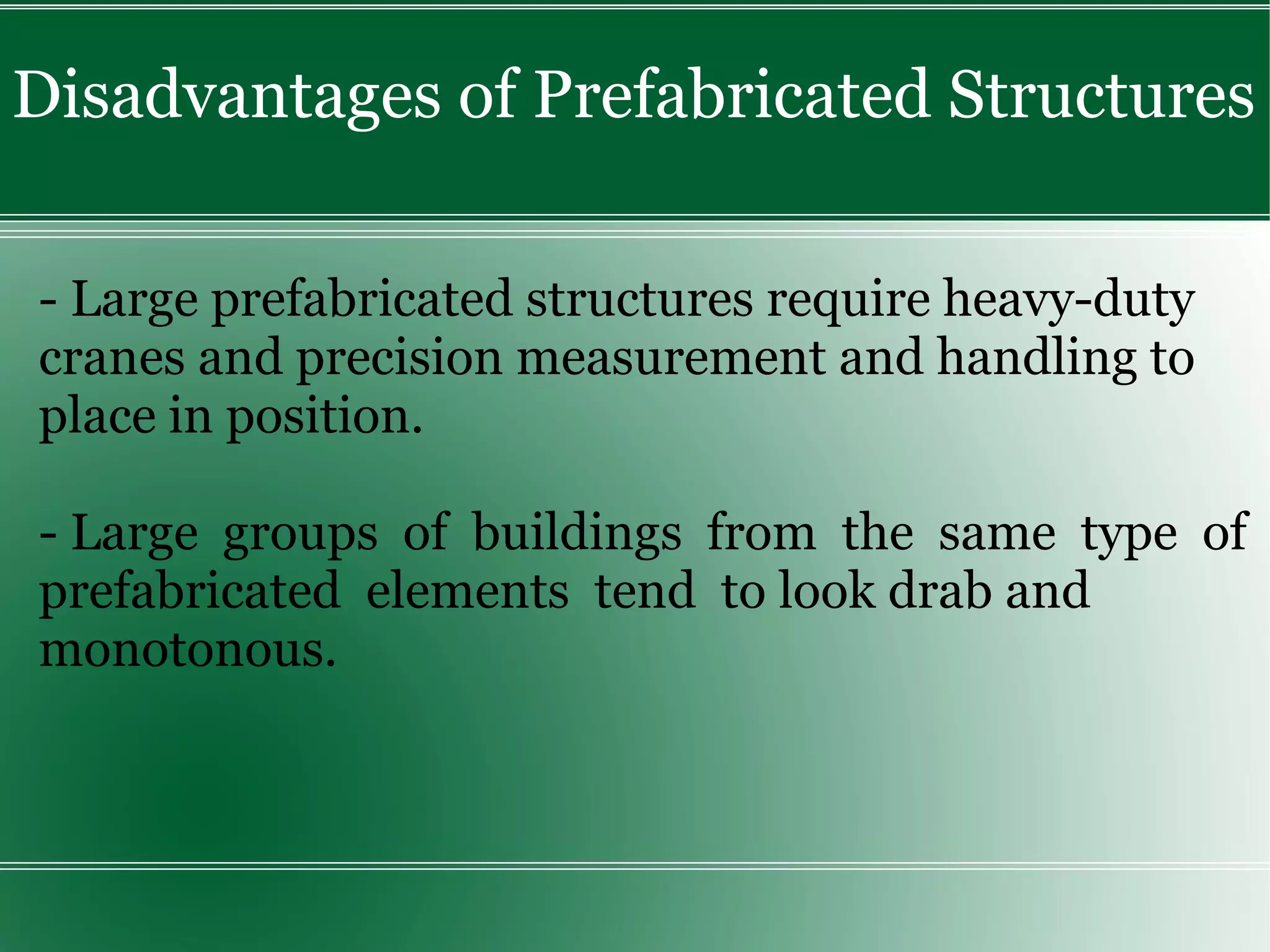 Prefabricated Structures | ODP
