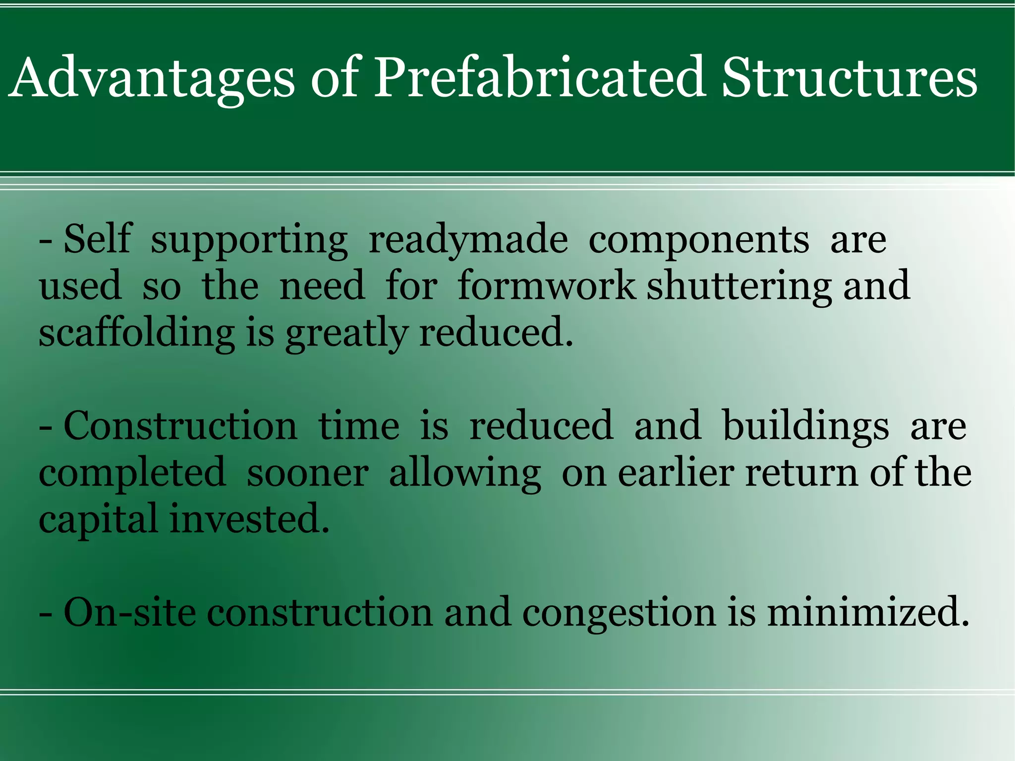 Prefabricated Structures | ODP
