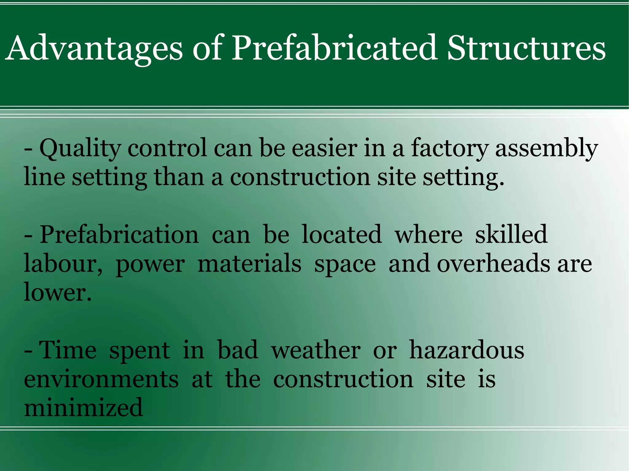 Prefabricated Structures | ODP