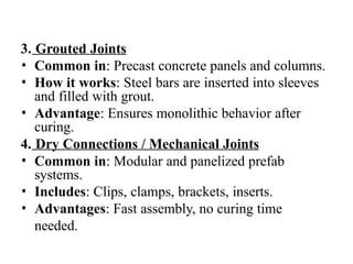Prefabricated Structures (Unit-4) Anna university | PPTX