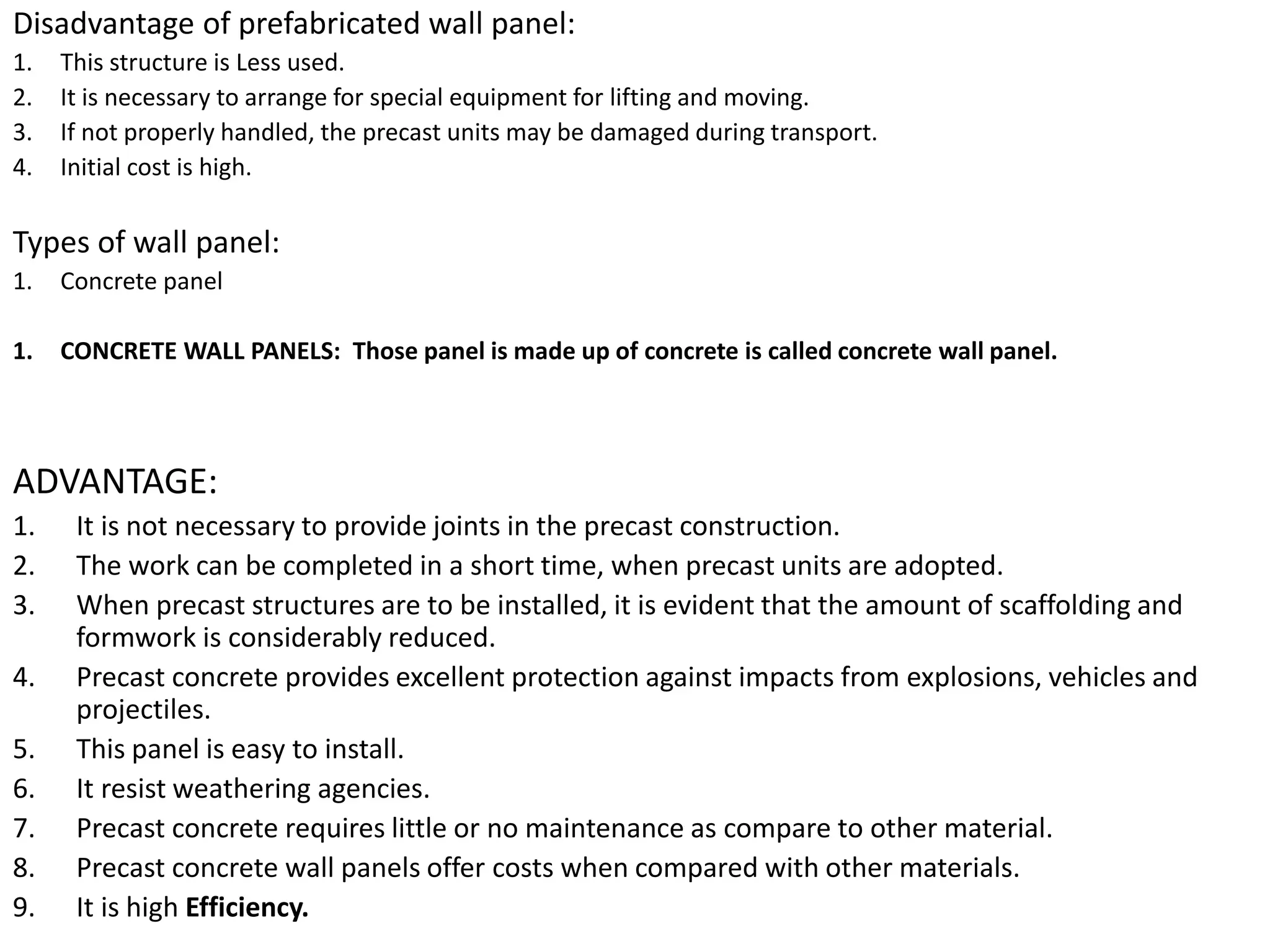 Prefabricated wall panel | PPTX