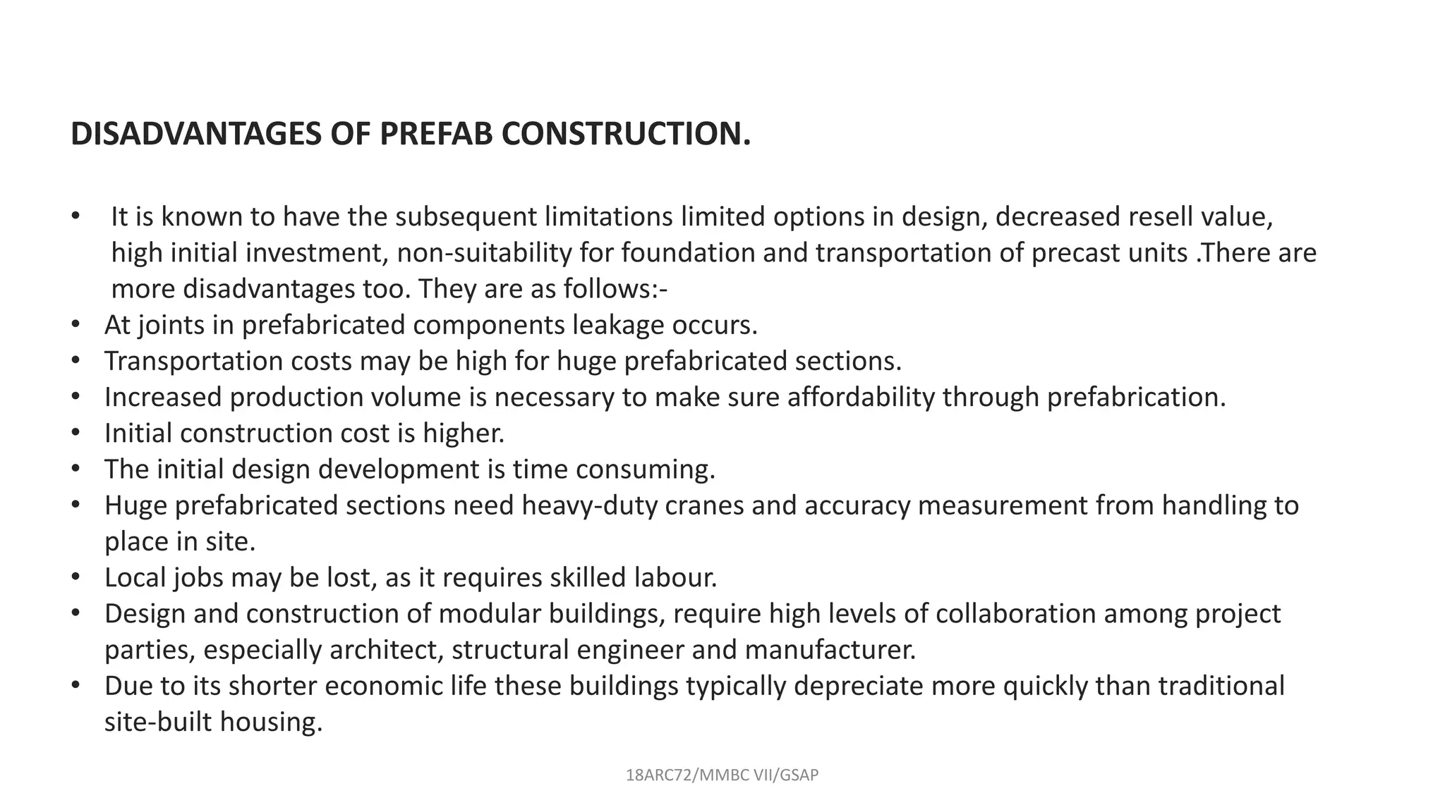 Prefabrication structures in construction | PDF