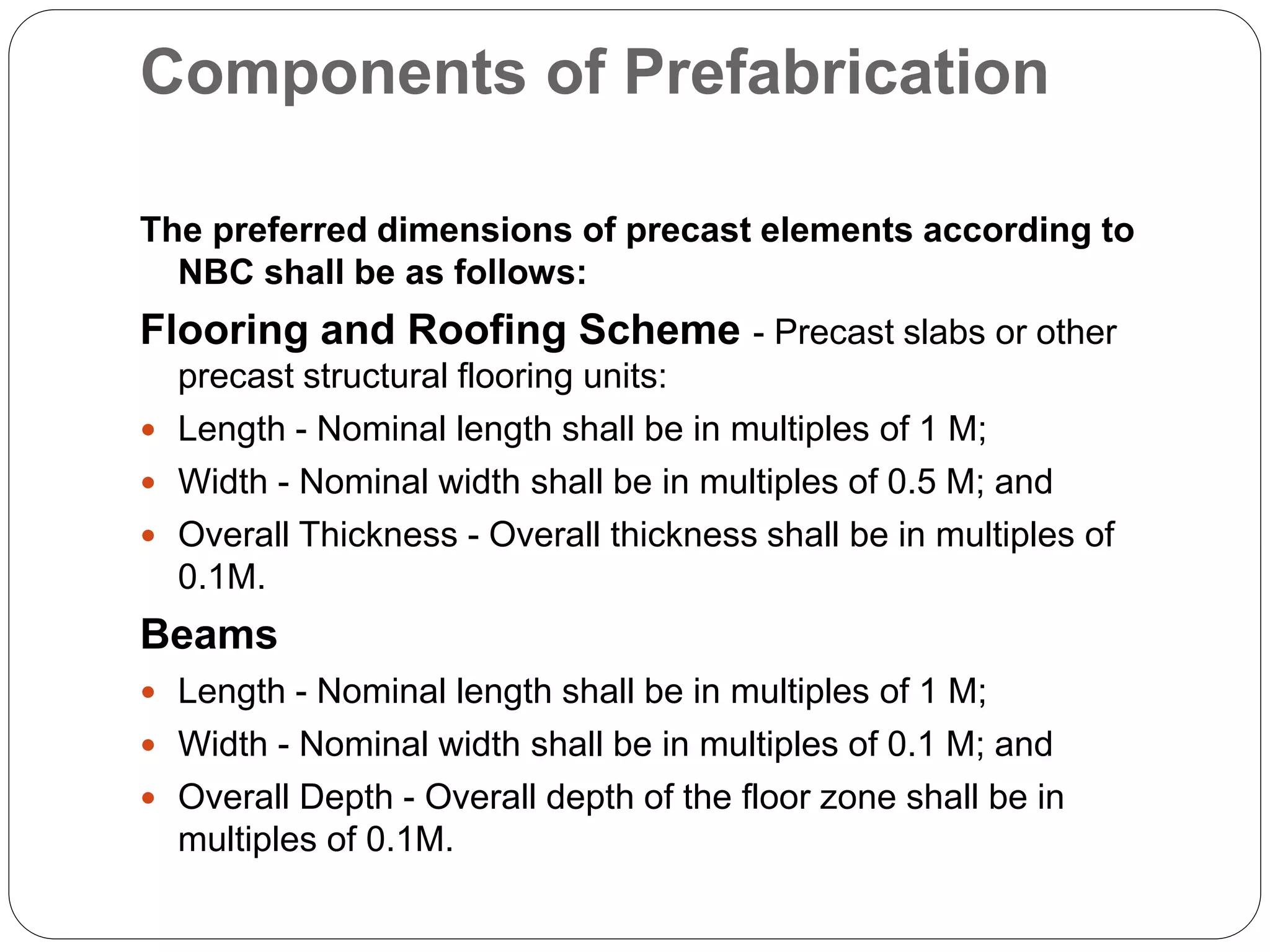 Prefabrication in construction | PPTX