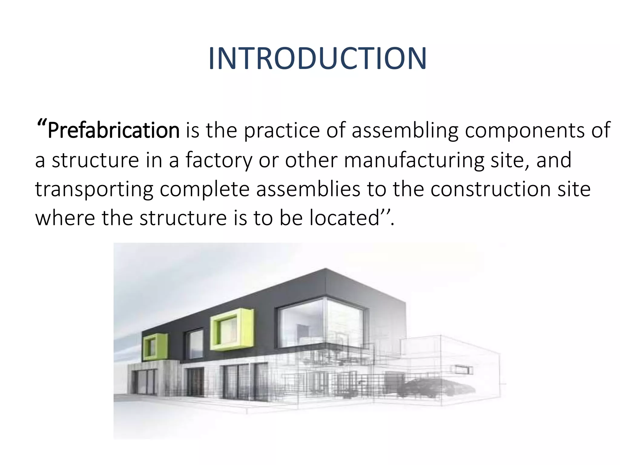 Prefabrication structure ppt | PPTX