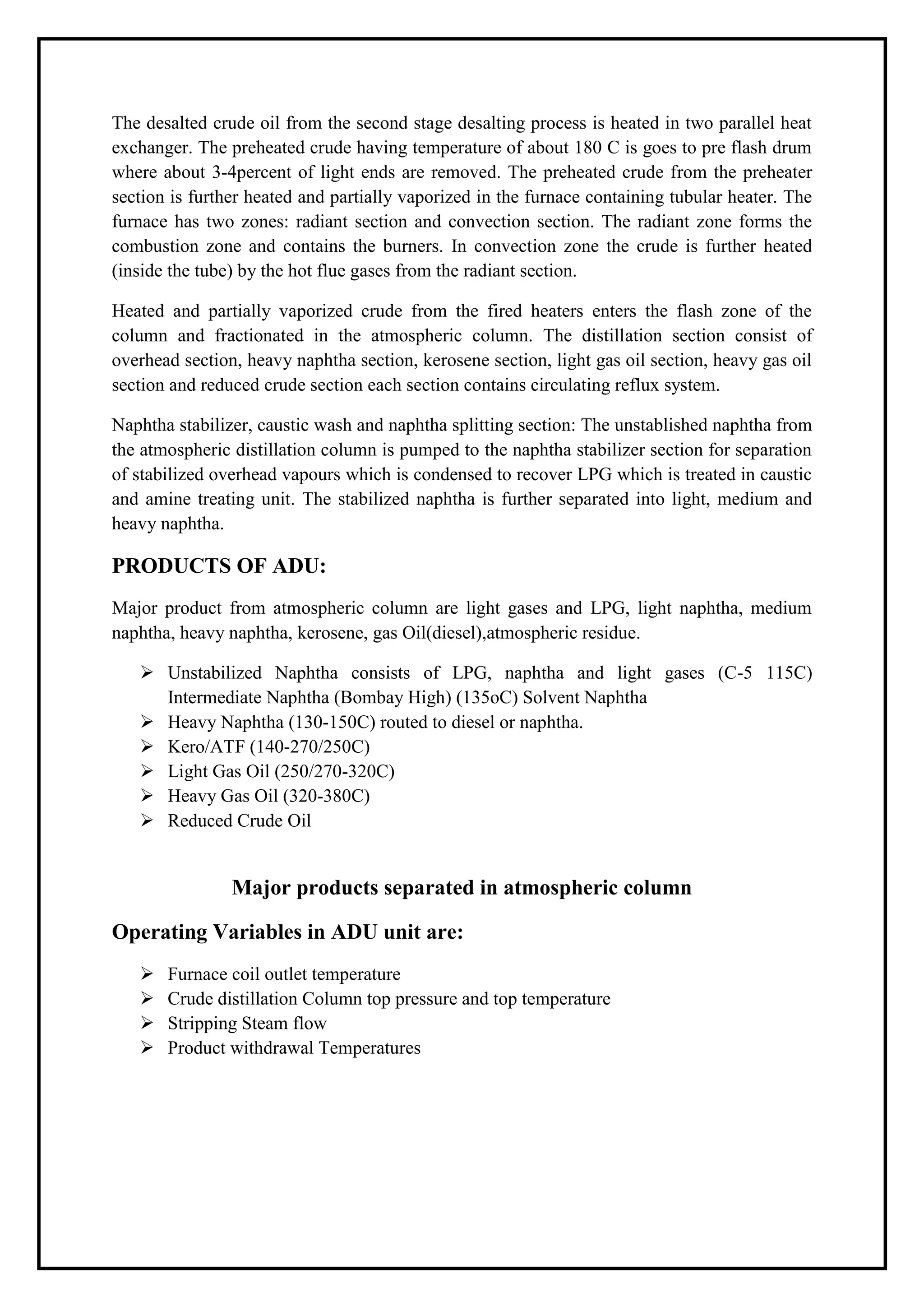 Summer Training Report at IOCL (chemical engineering) | PDF