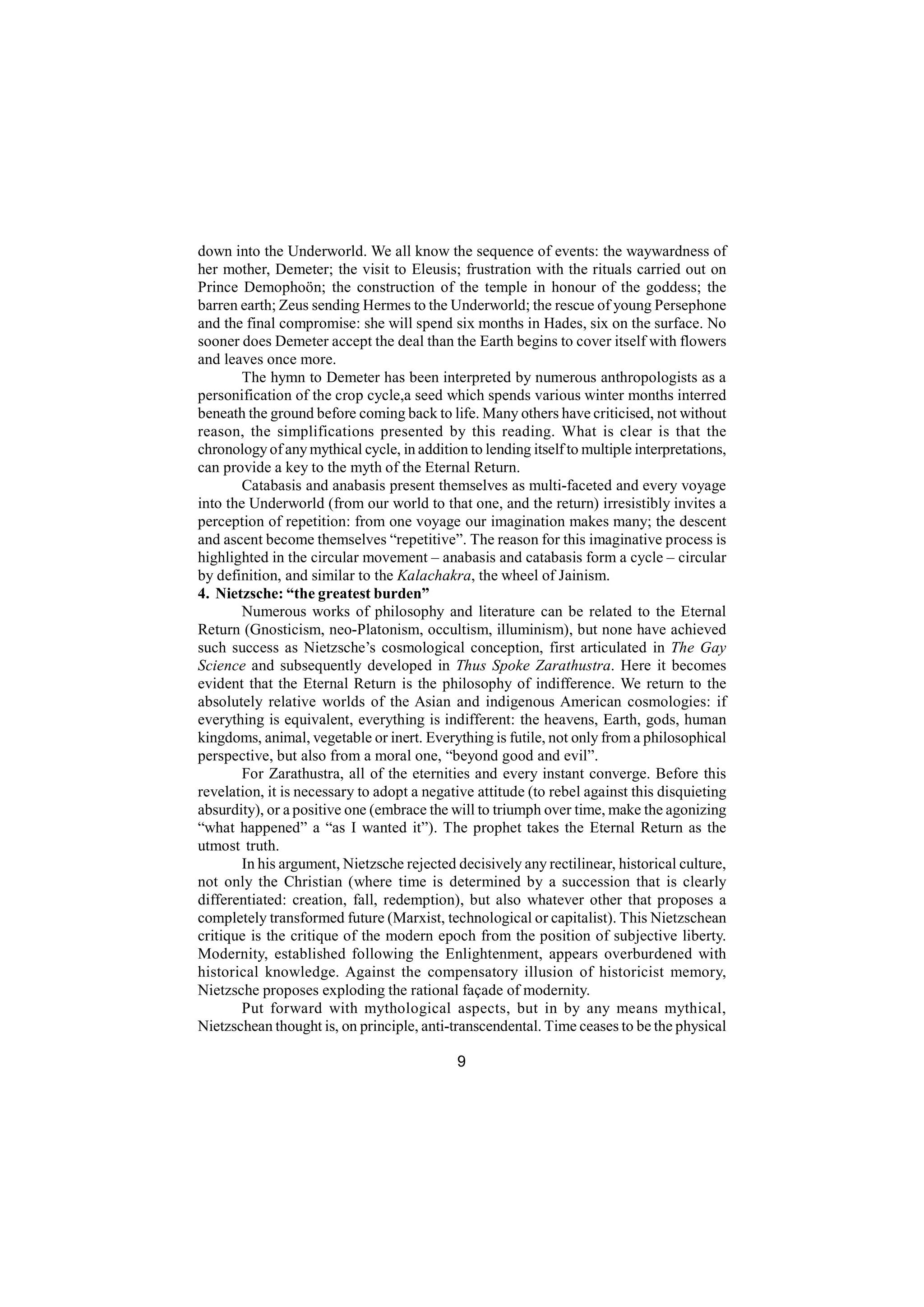 Preface : The Myth of the Eternal Return | PDF