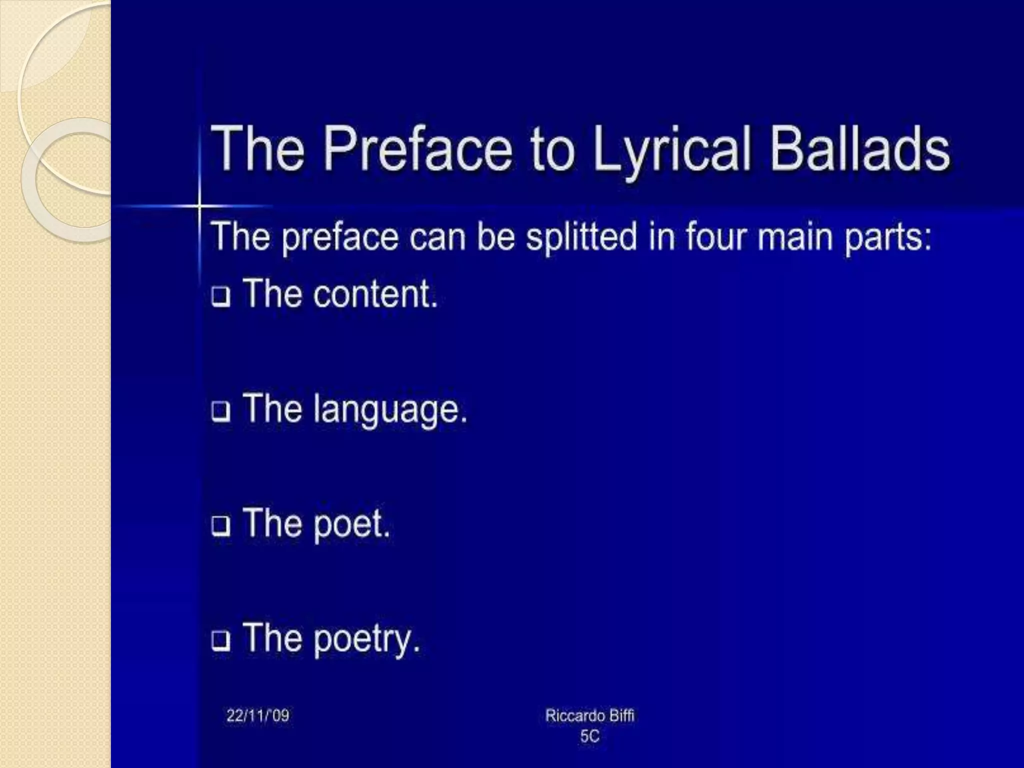 Preface to Lyrical Ballads | PPTX