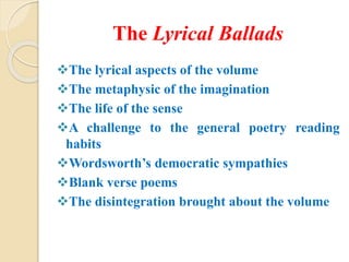 Preface to Lyrical Ballads | PPTX