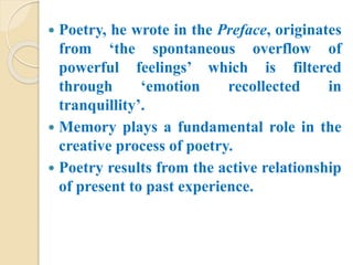 Preface to Lyrical Ballads | PPTX