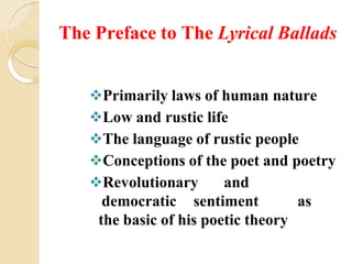 Preface to lyrical ballads | PPTX