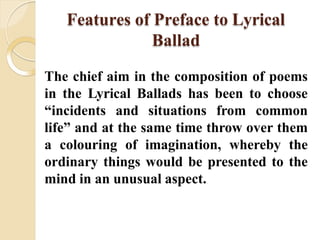 Preface to lyrical ballads | PPTX