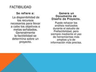 Prefactibilidad, factibilidad y viabilidad | PPT