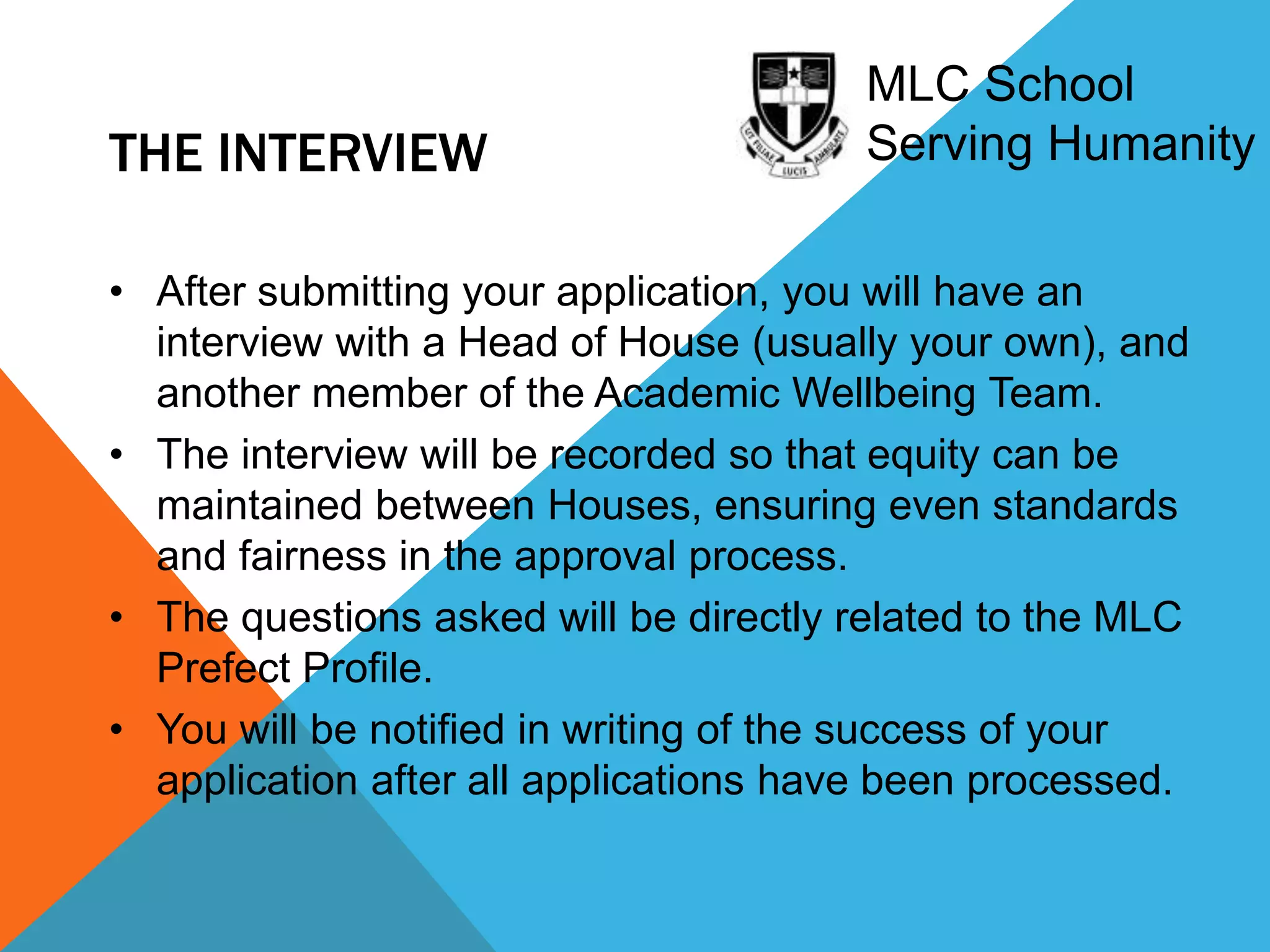 Prefectship presentation 2014 | PPTX