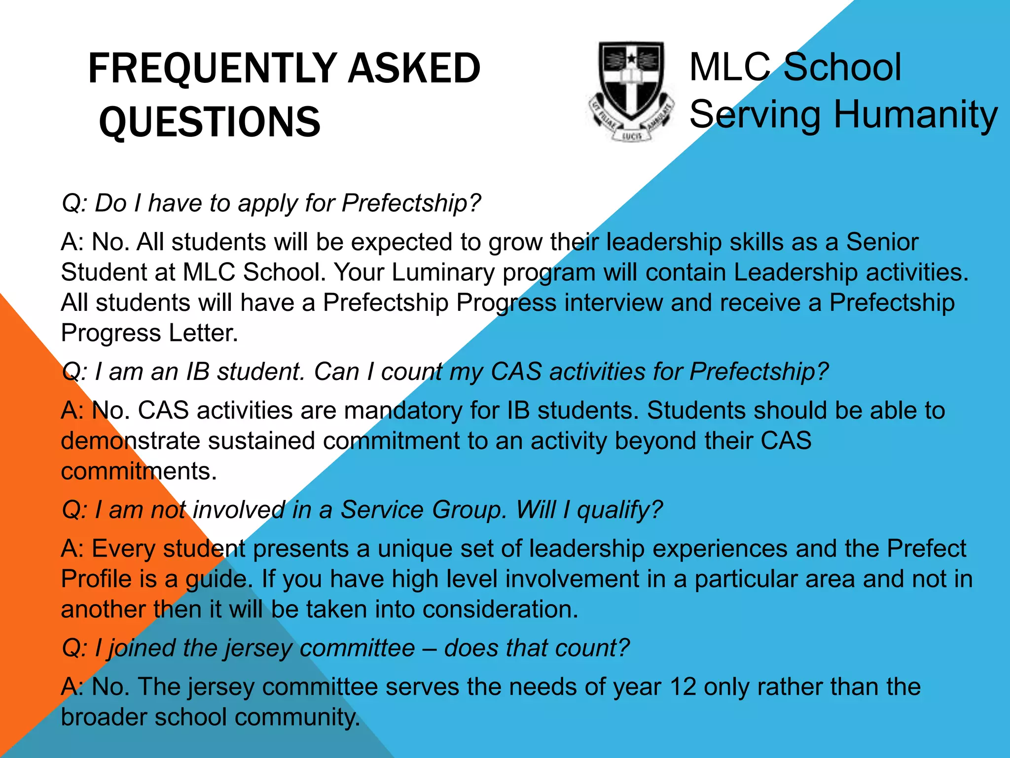 Prefectship presentation 2014 | PPTX