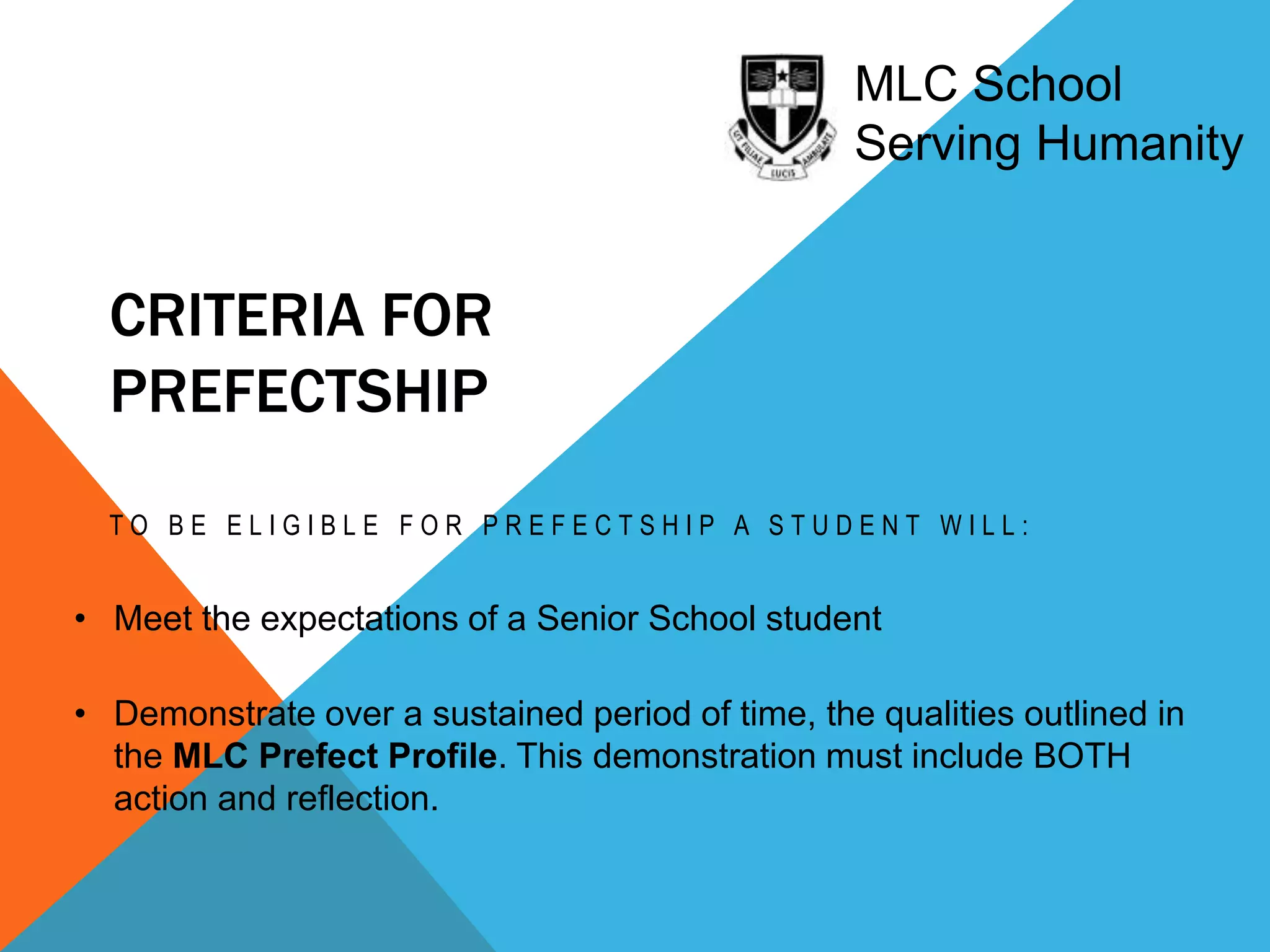 Prefectship presentation 2014 | PPTX