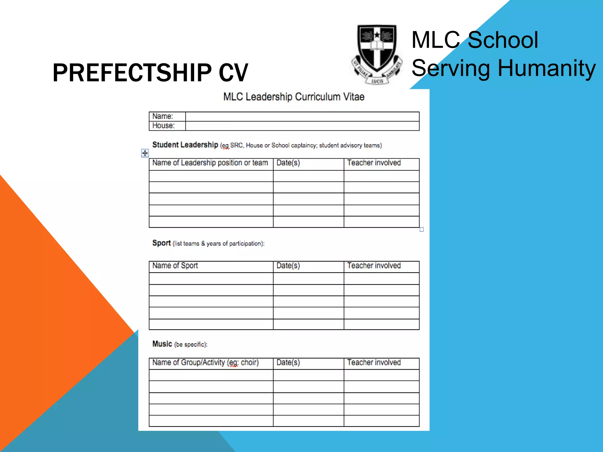 Prefectship presentation 2014 | PPTX