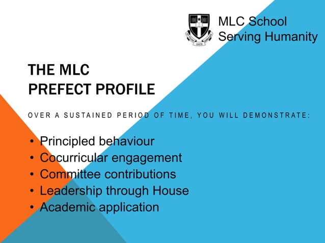 Prefectship presentation 2014 | PPT