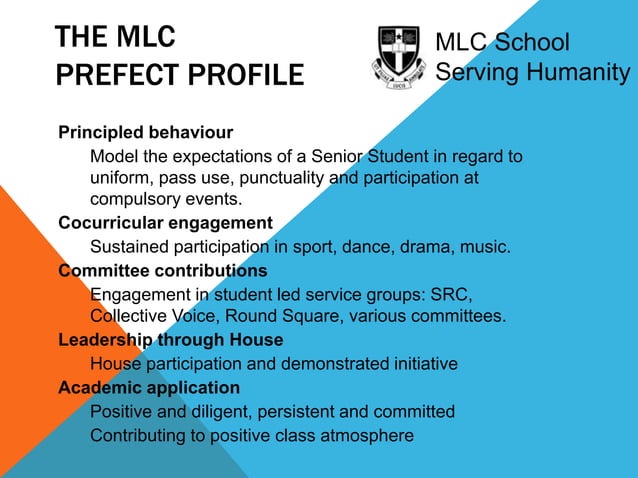 Prefectship presentation 2014 | PPT