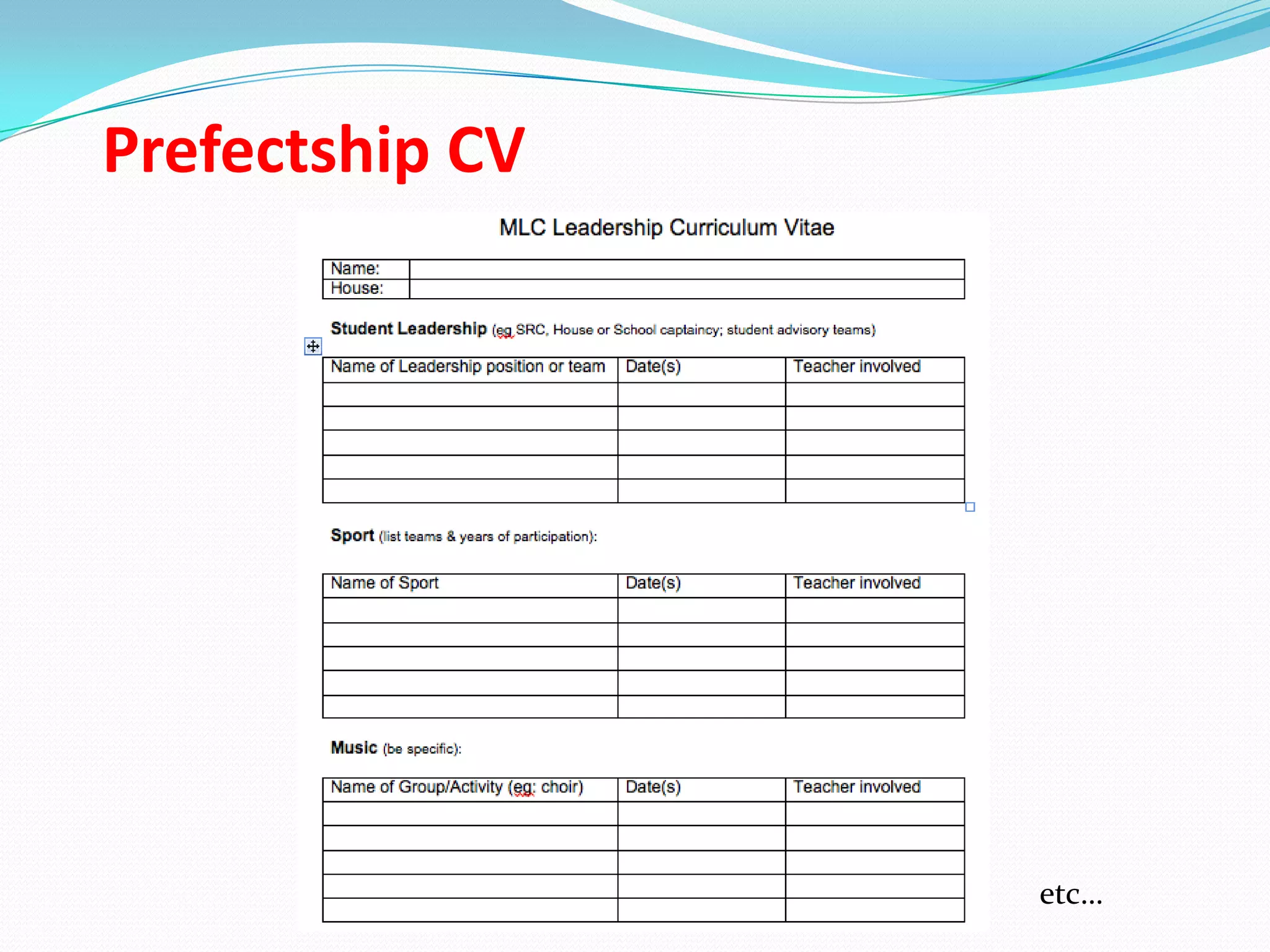 Prefectship presentation march 2013 | PPTX