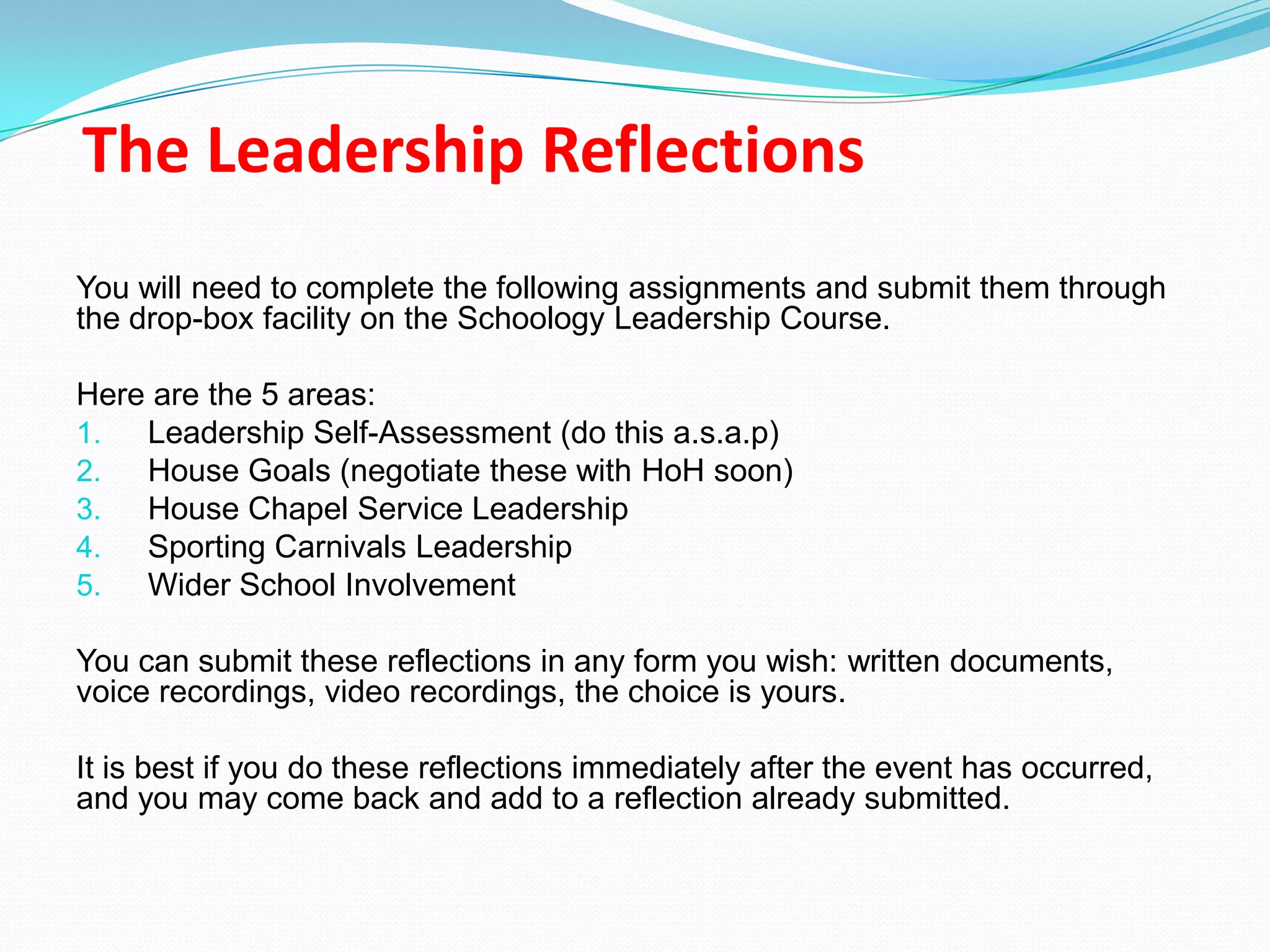 Prefectship presentation march 2013 | PPTX