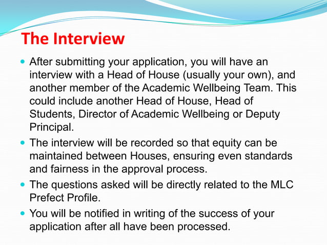 Prefectship presentation march 2013 | PPTX