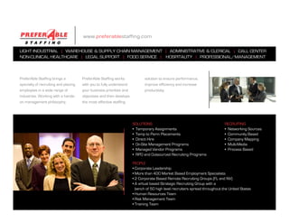 Prefer Able Staffing Overview2009 | PDF