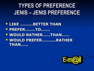 Preference in english for better english improvement | PPT