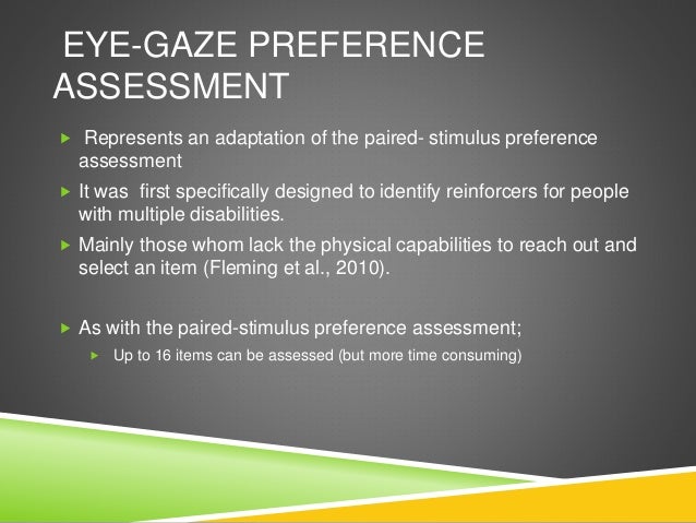Preference assessment workshop powerpoint