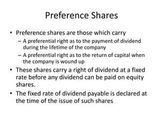 Preference Shares | PPTX