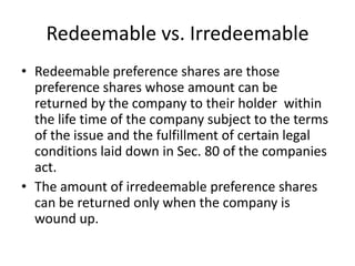 Preference Shares | PPTX