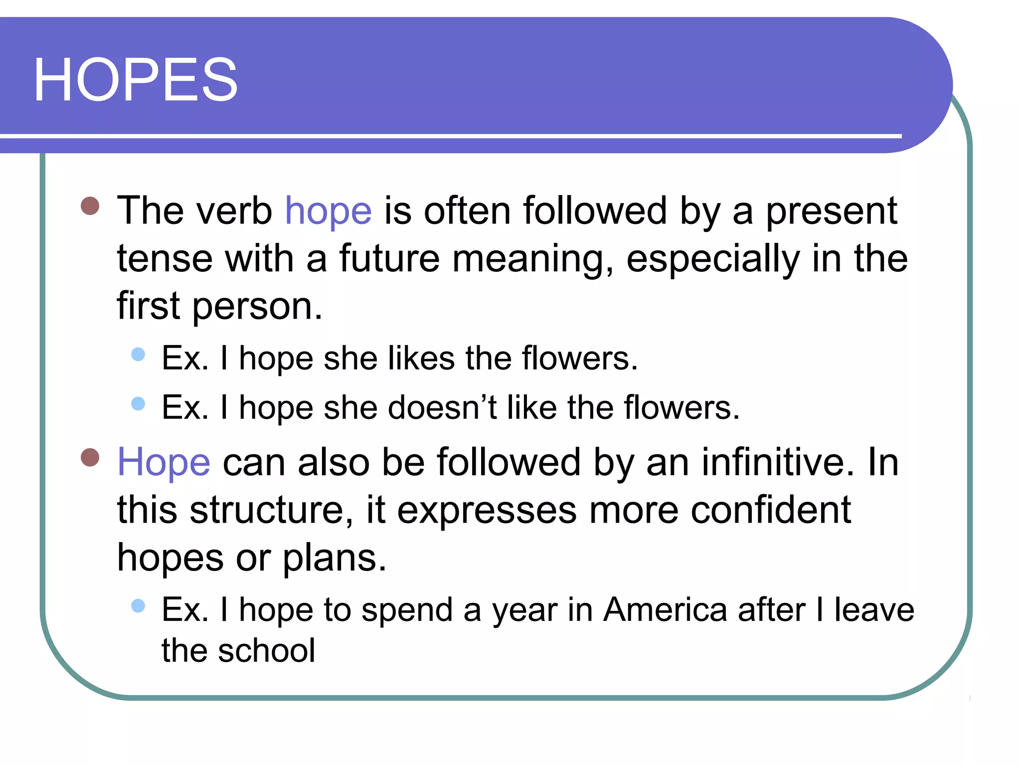 Preferences, hopes and wishes | PPT