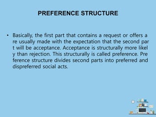 Conversation and Preference structure | PPTX