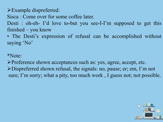 Conversation and Preference structure | PPTX