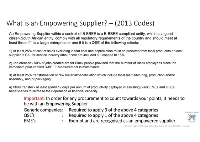 Preferential procurement - The Basics | PPT