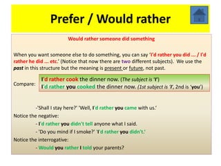 Preferences - would rather... than - Platzi