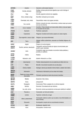 Prefijos sufijos e_interfijos | PDF