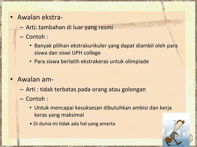Prefiks dan sufiks serapan bahasa asing | PPT
