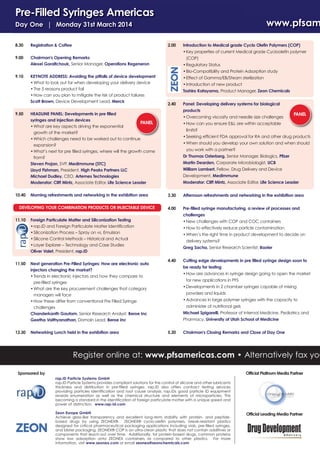 Pre filled syringes americas | PDF