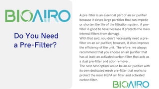 A PRE-FILTER: WHAT EXACTLY IS IT ? | PPT