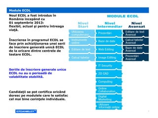 ECDL Curs Formator | PPT